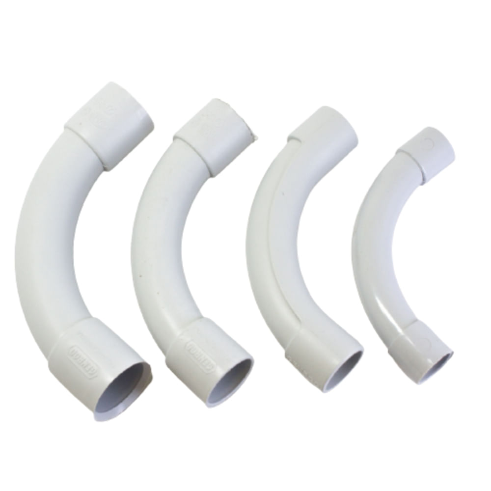 Curva Pvc 3/4" para Caño Pvc Rígido Electro System