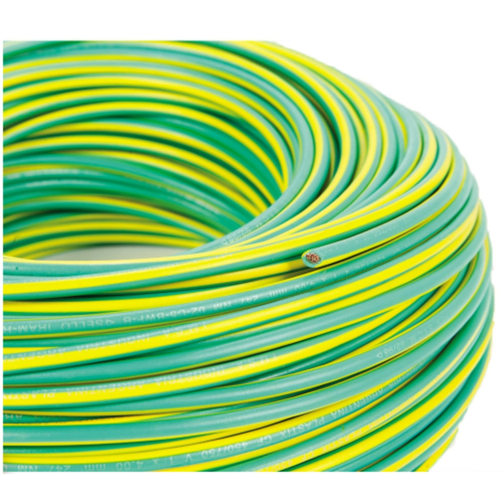 Cable Unipolar 4mm Verde Amarillo Rollo x 100 Metros Prysmian | Precio ...